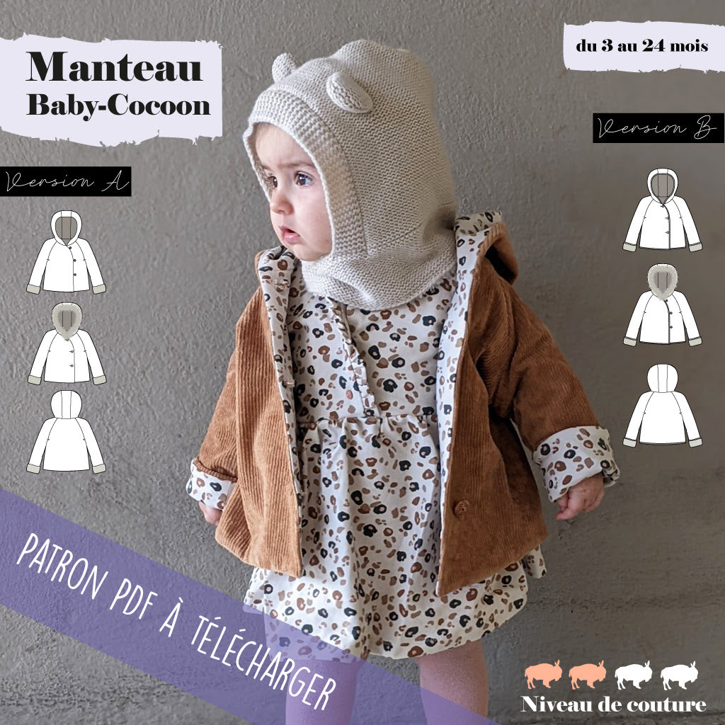 Nouveaux patrons Bébés – Super Bison