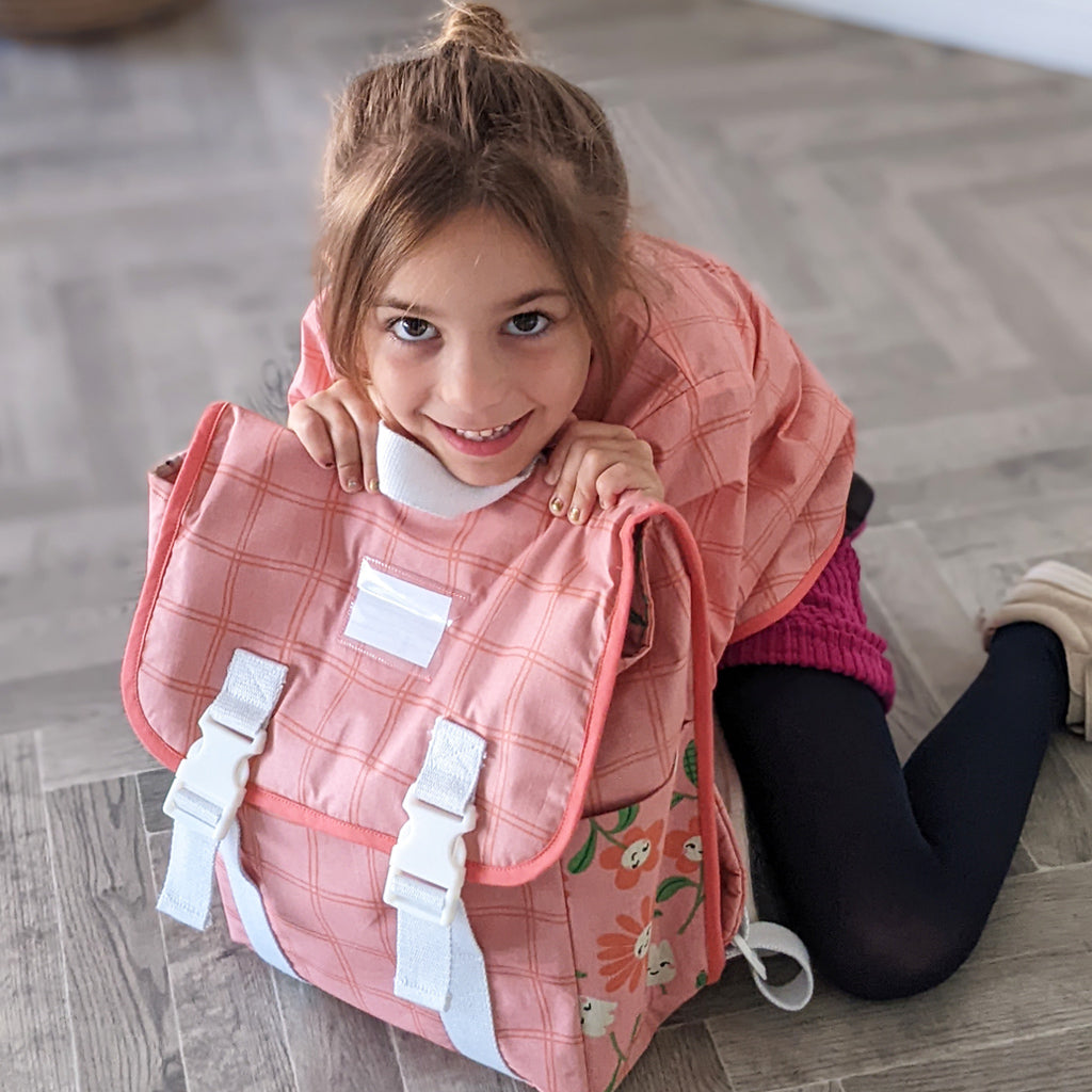 Tissu enduit rose carreaux – Super Bison