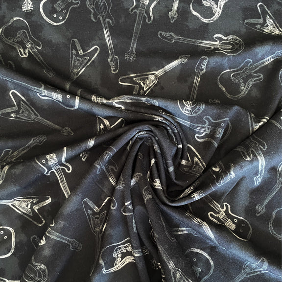 Jersey noir et gris guitare électrique – Super Bison