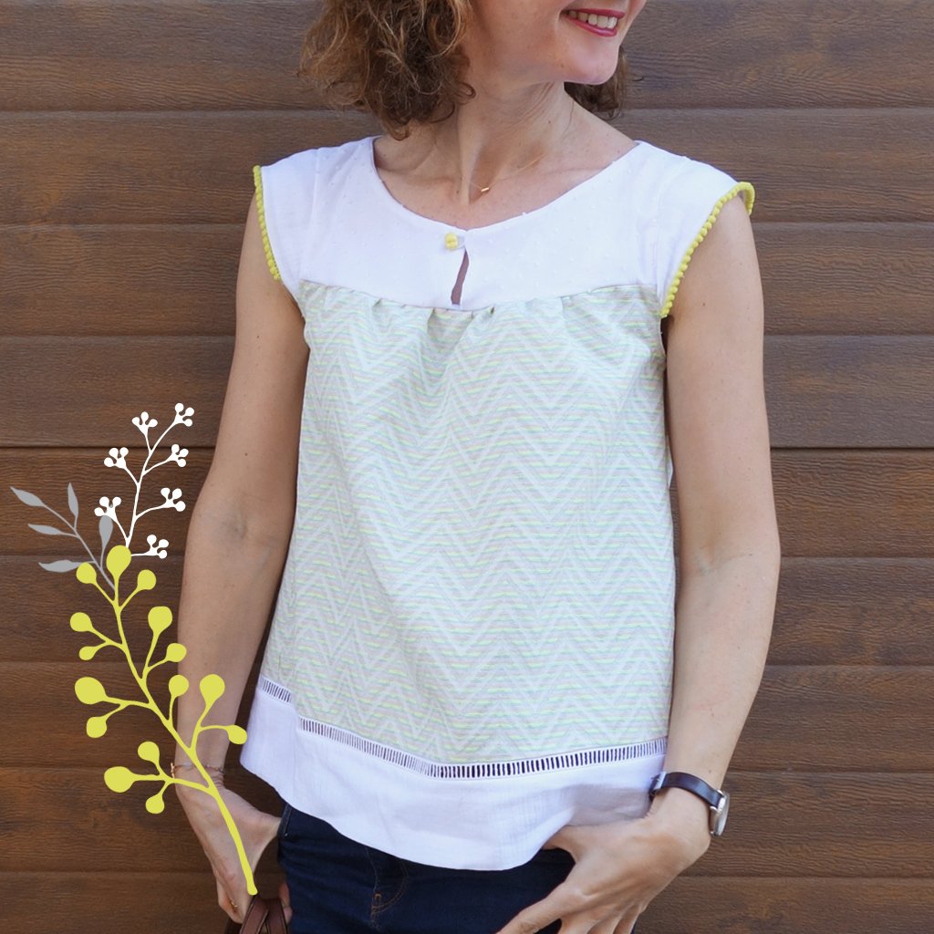 Patron Blouse Femme Bardot (PDF) – Super Bison